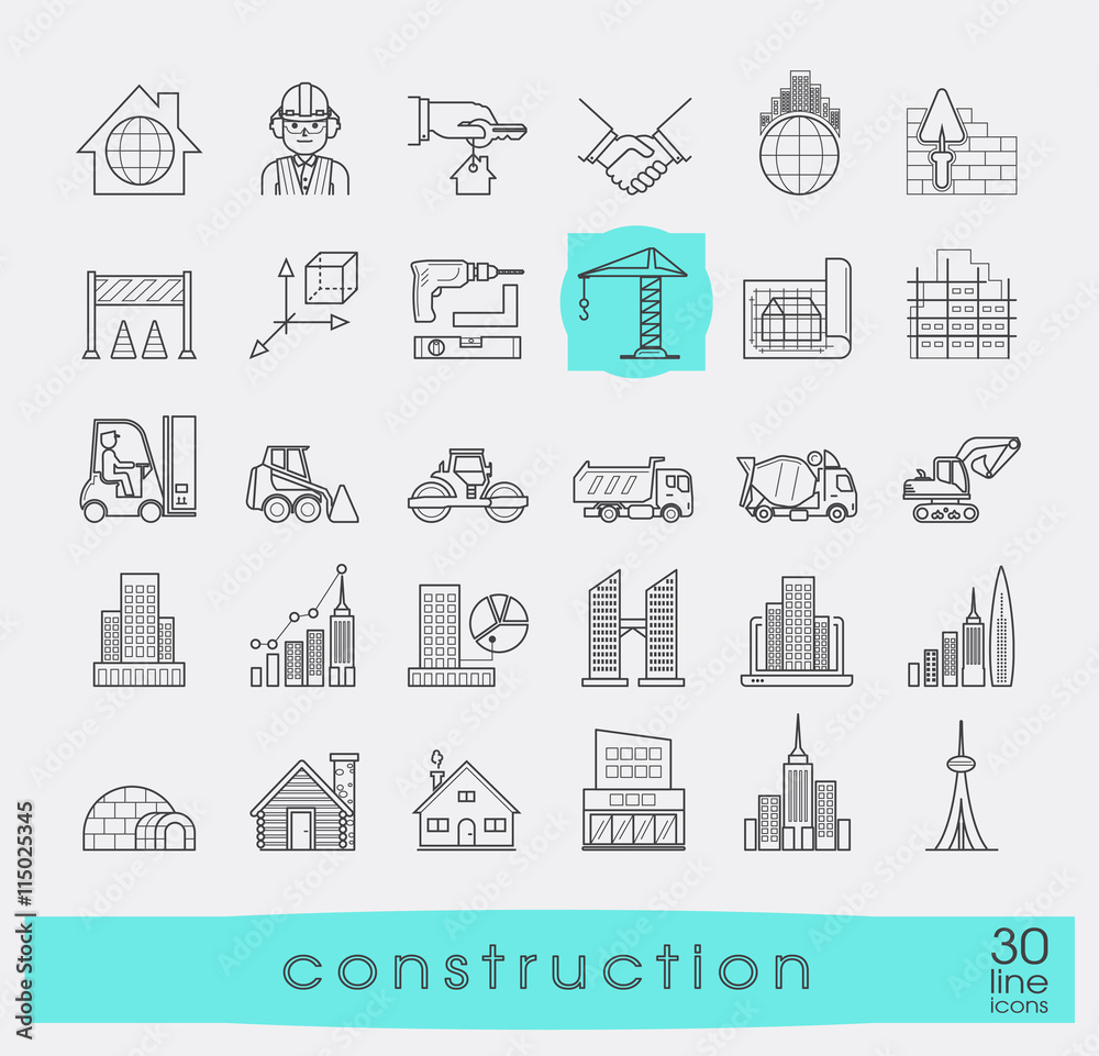 Building Construction Icons