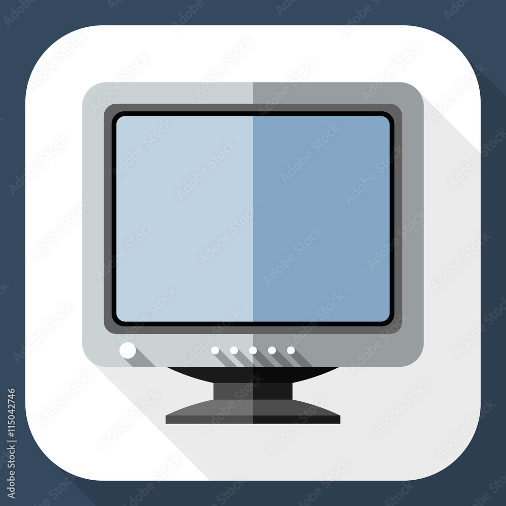 Computer Monitor Icon Vector