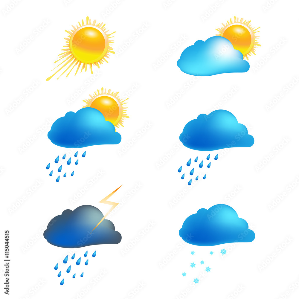 Weather Forecast Symbols Sunny