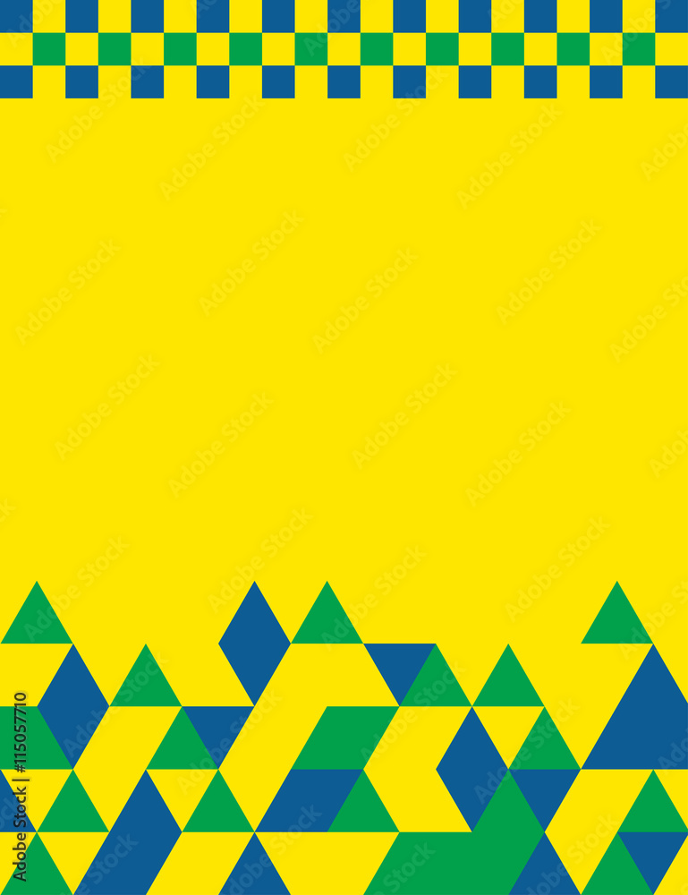 Brazil themed banner design Stock Vector | Adobe Stock