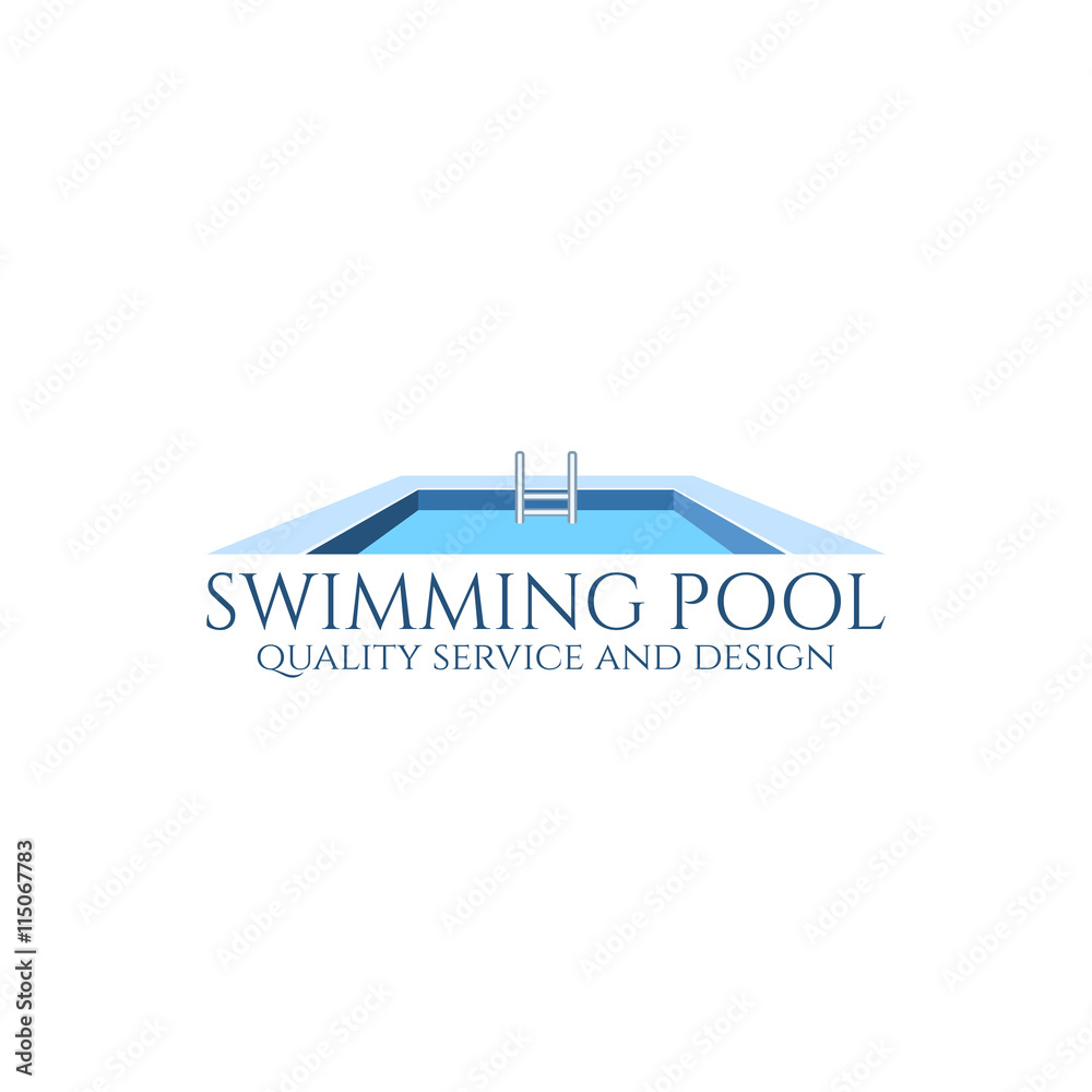 Swimming pool logo. Stock Vector | Adobe Stock