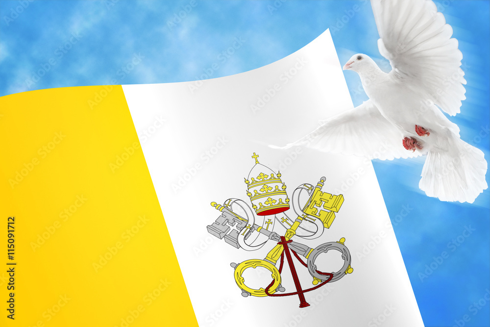 Vatican Dove Background Stock Illustration | Adobe Stock