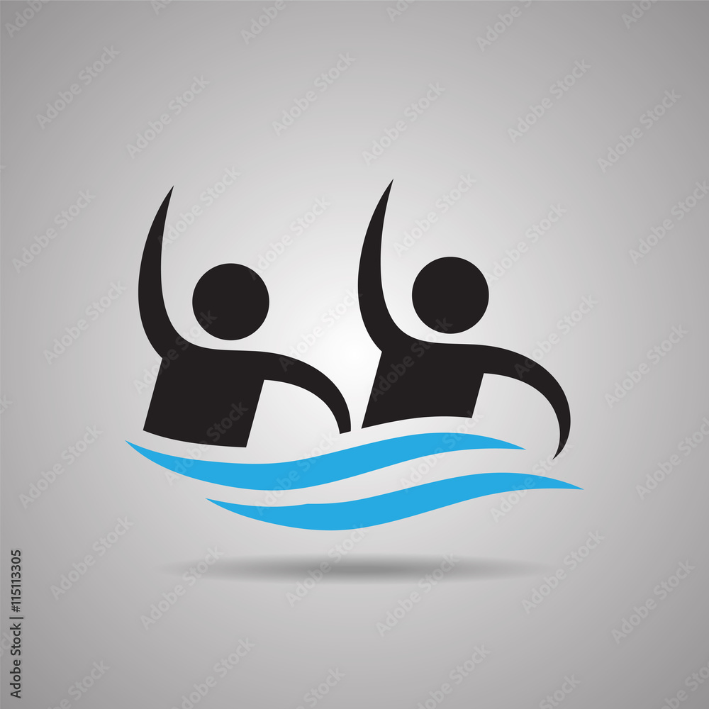 synchronized swimming. Sport team icon and symbol Stock Vector | Adobe ...