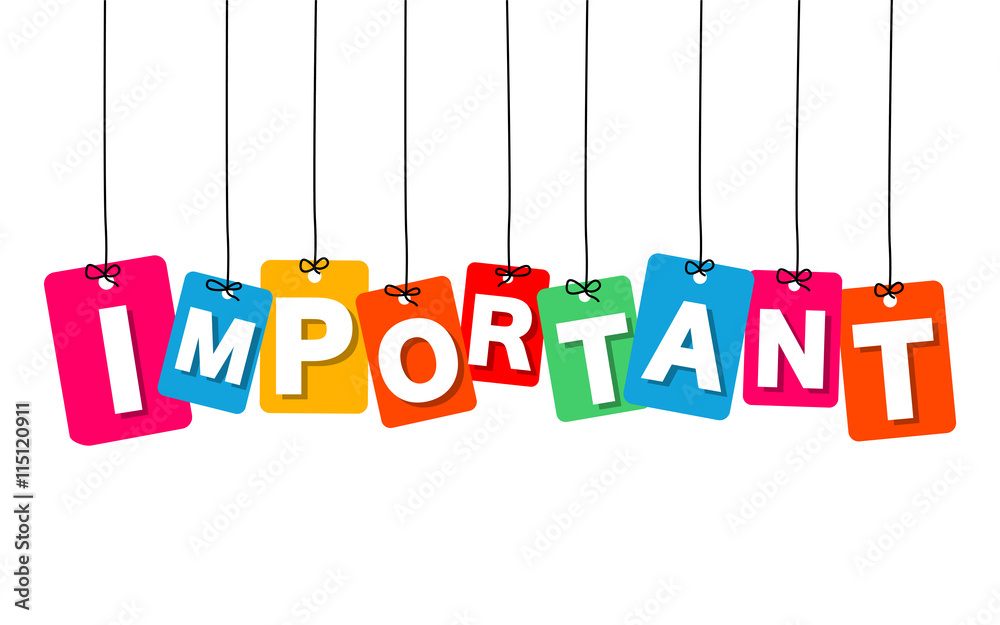 Vector colorful hanging cardboard. Tags - important Stock Vector ...