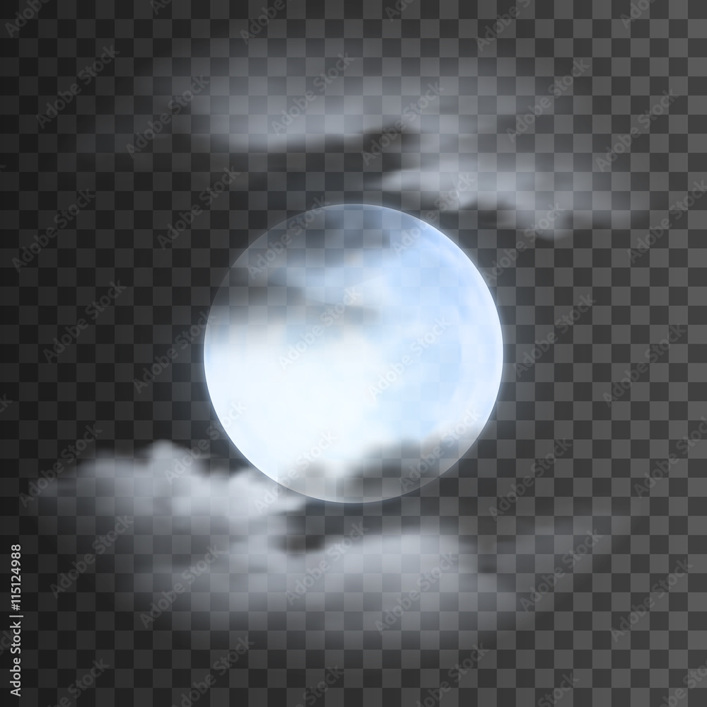 Full Moon Transparent Back