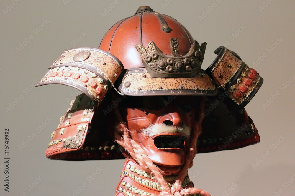 Japanese samurai mask Stock Photo | Adobe Stock