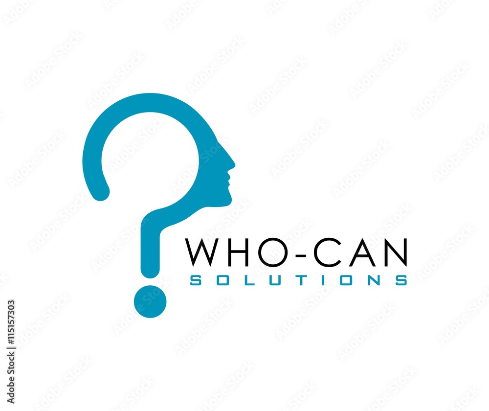 Question mark logo Stock Vector | Adobe Stock