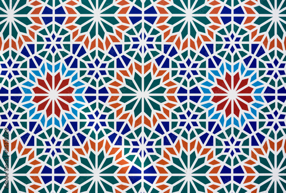 Texture of Arabic tile Stock Photo | Adobe Stock