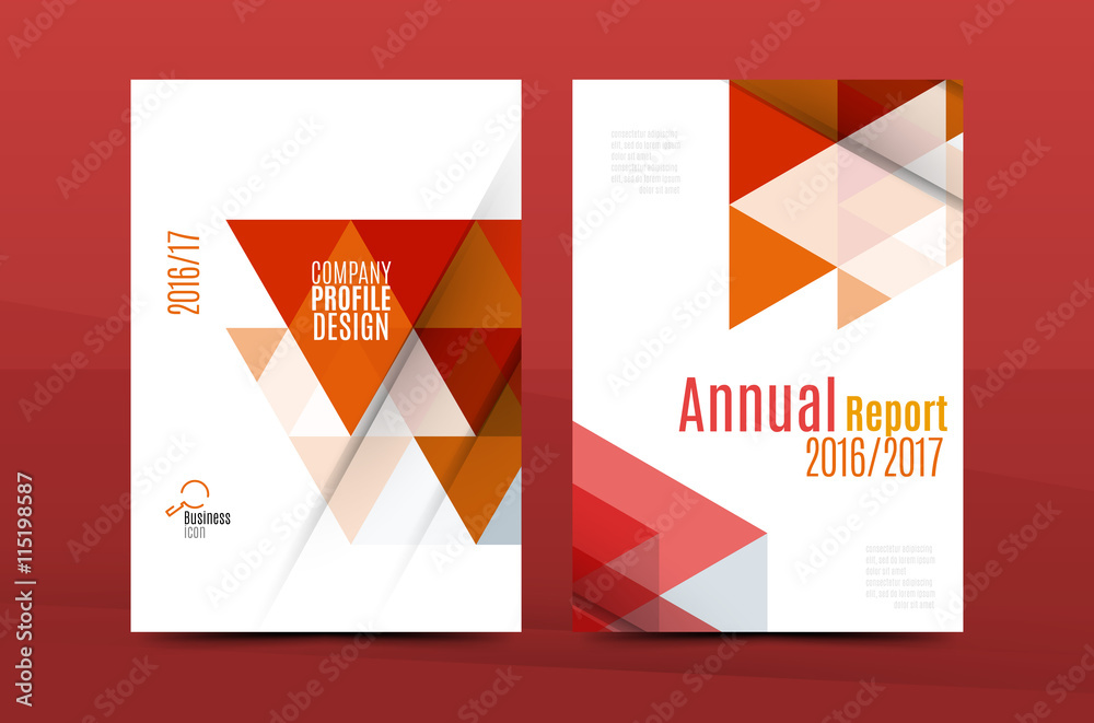 Geometric design A4 size cover print template Stock Vector | Adobe Stock