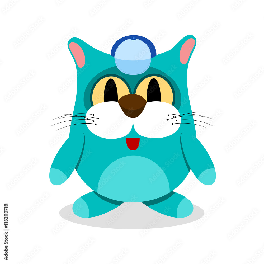 Cat cartoon Stock Vector | Adobe Stock