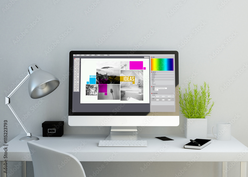 Graphic Designer Workspace