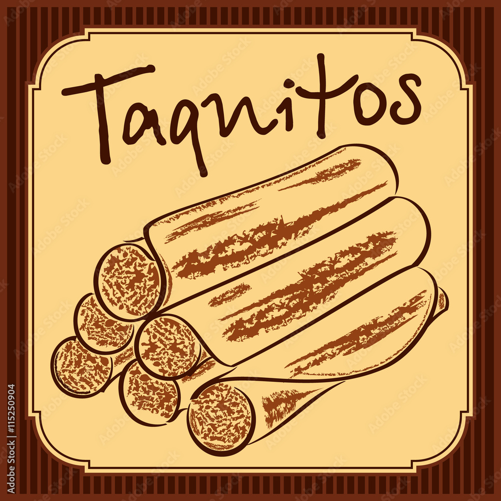 Taquitos vector Stock Vector | Adobe Stock