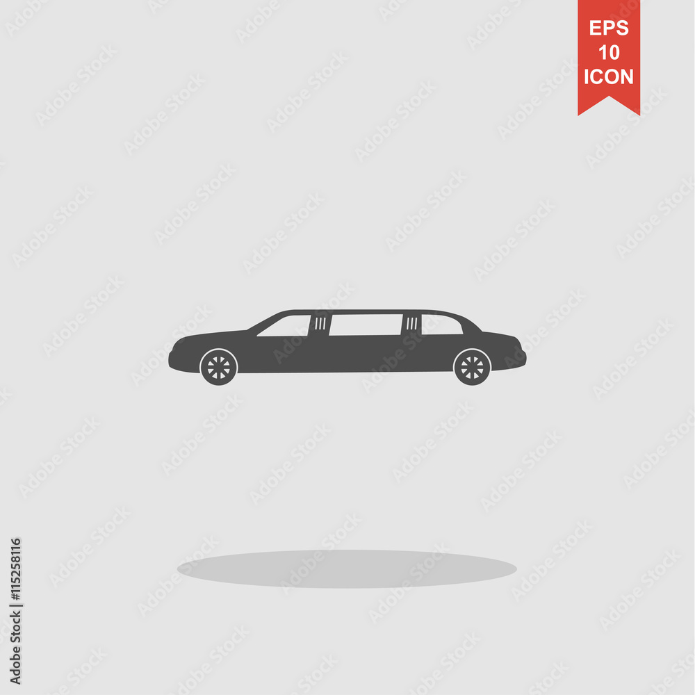 Limousine icon. Vector concept illustration for design. Stock Vector ...