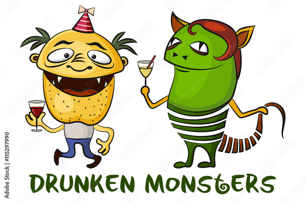 Funny Drunk Cartoon Characters