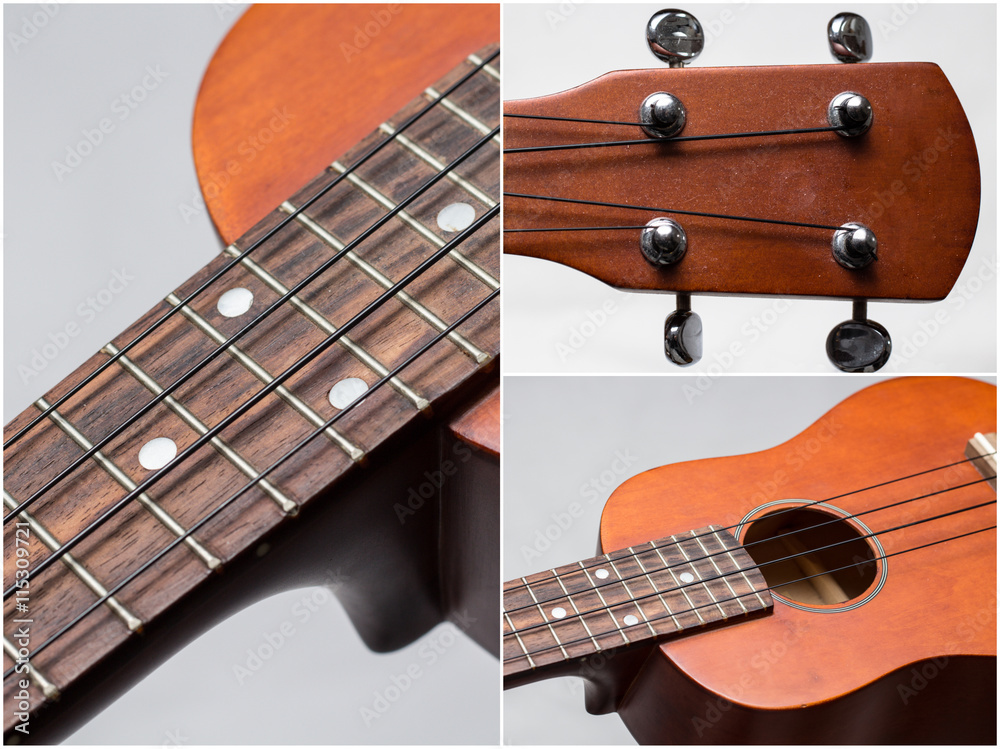 Collage einer Ukulele Stock-Foto | Adobe Stock