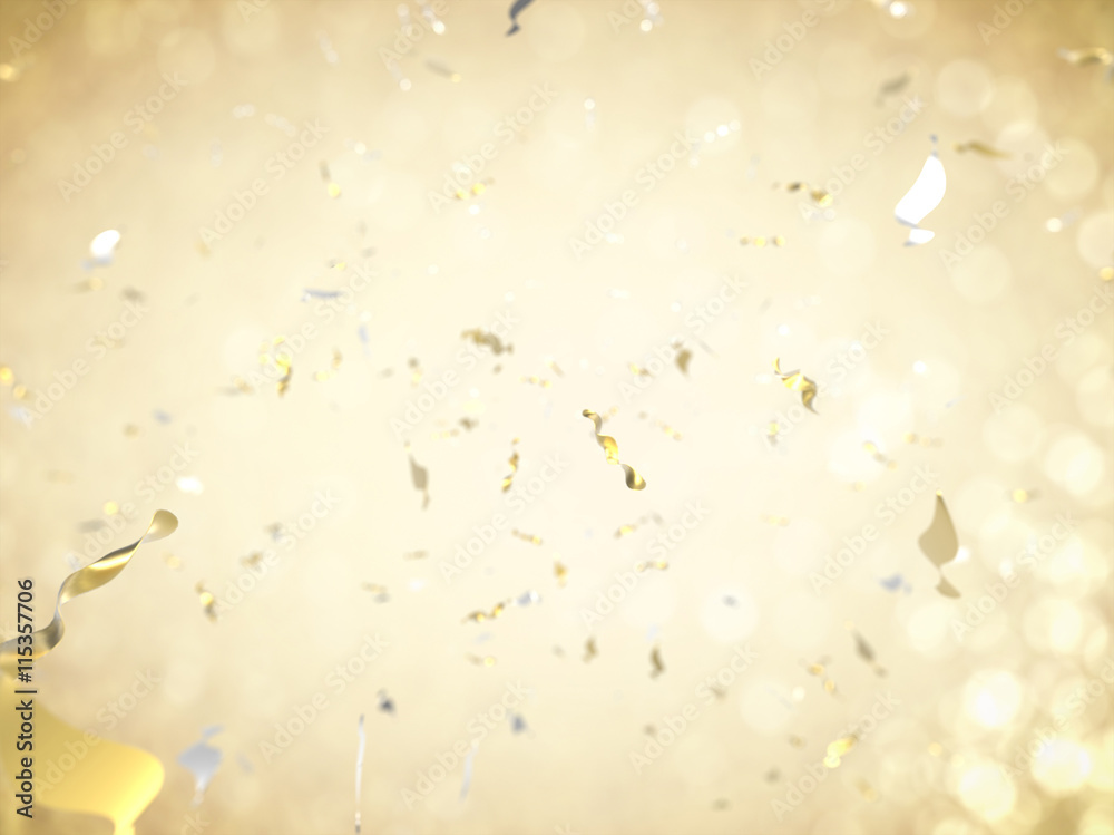 gold glitter with confetti background Stock Photo | Adobe Stock