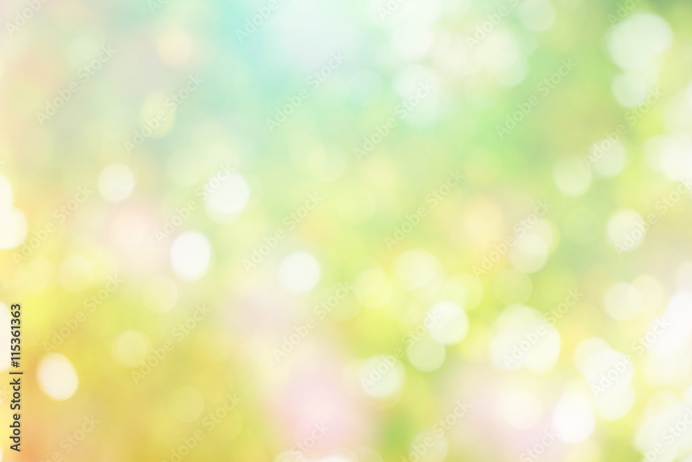 nature abstract blur bokeh in pastel tone spring concept background ...