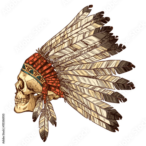 Native American Side View