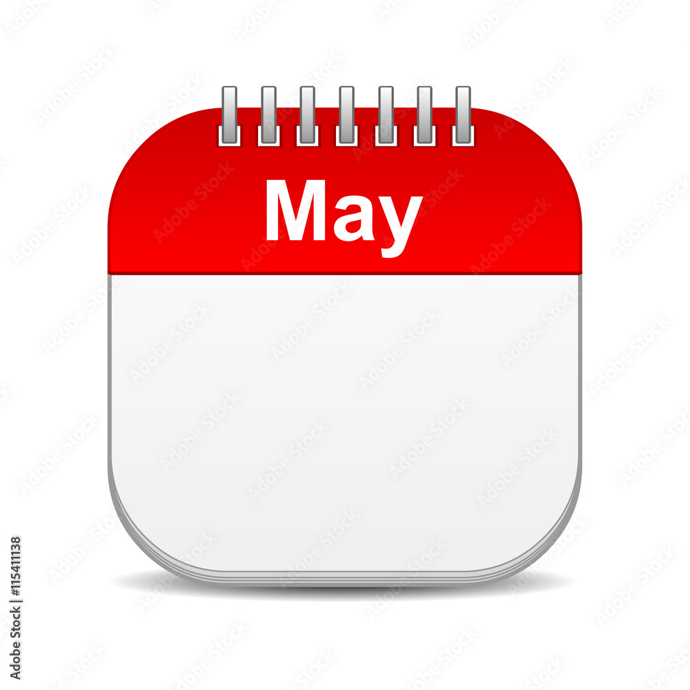 may calendar icon Stock Illustration | Adobe Stock