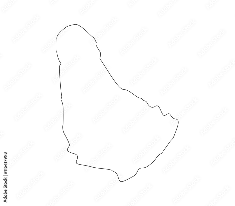 map of Barbados Stock Vector | Adobe Stock
