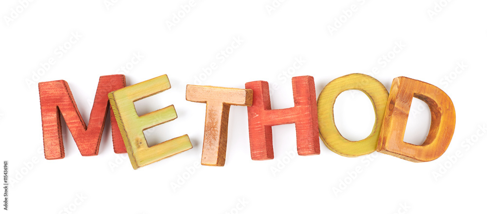 Word made of wooden letters isolated Stock Photo | Adobe Stock