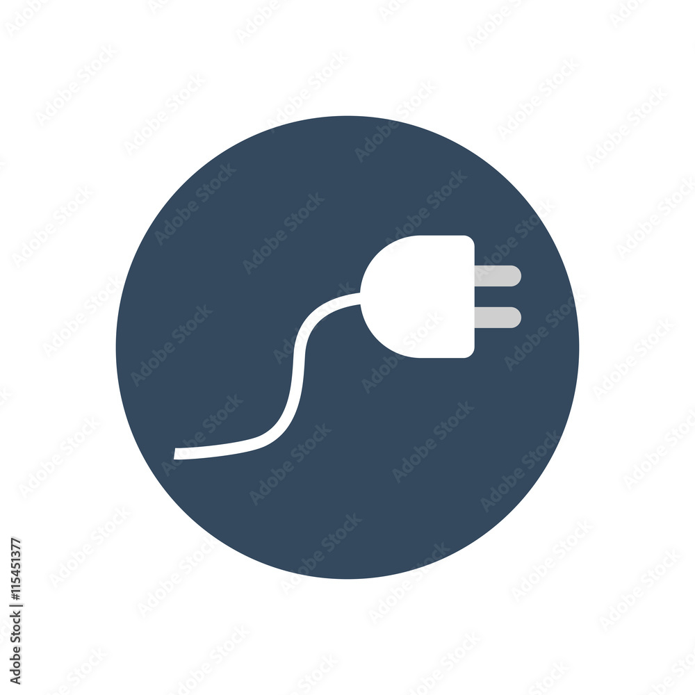 Power cable icon Stock Vector | Adobe Stock