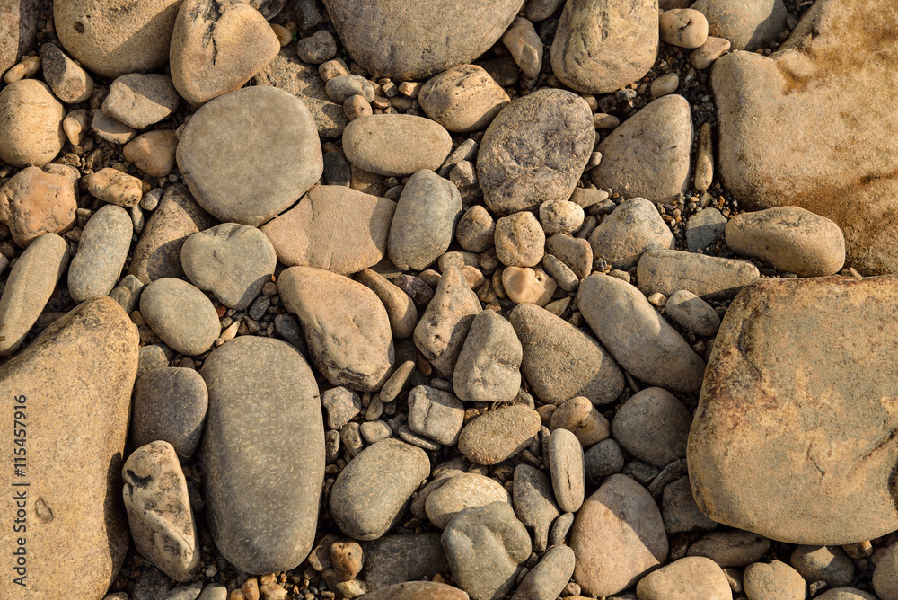 Stone of different shape and size background texture Stock Photo ...