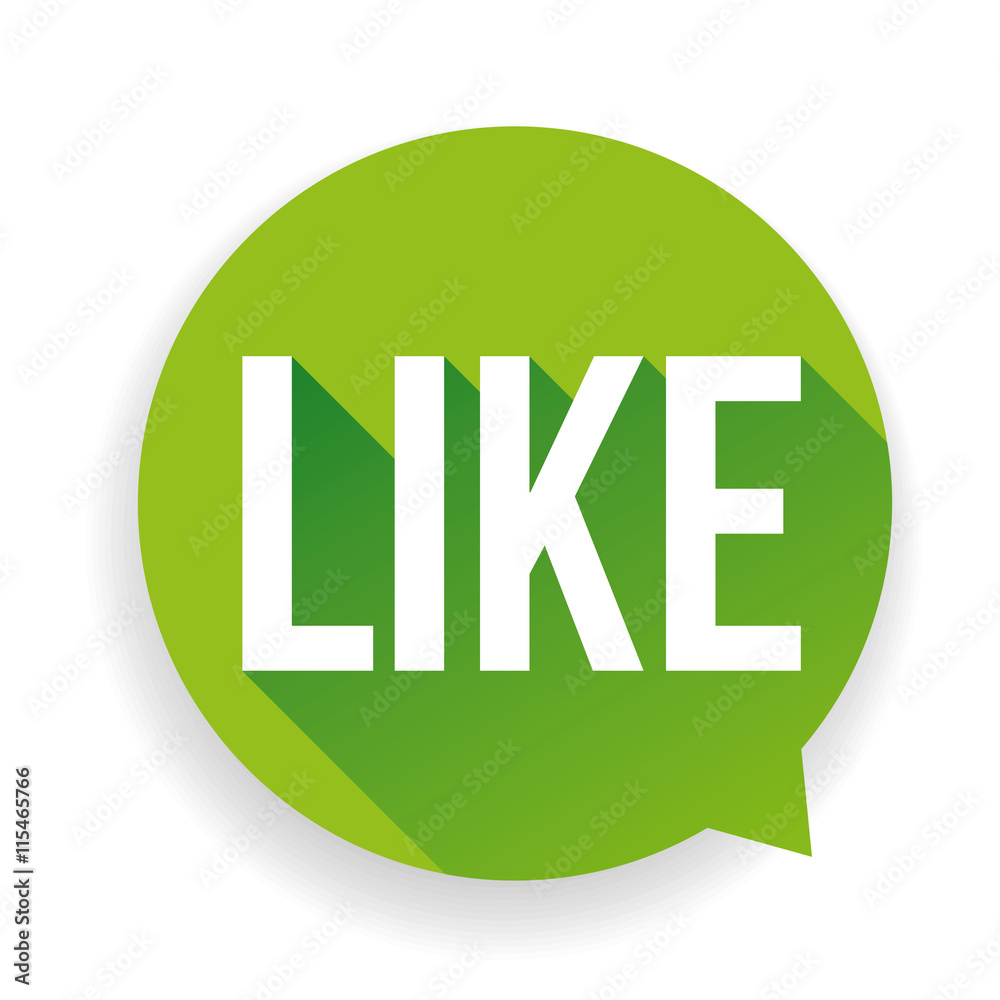 Green Button Like Vector Stock Vector | Adobe Stock