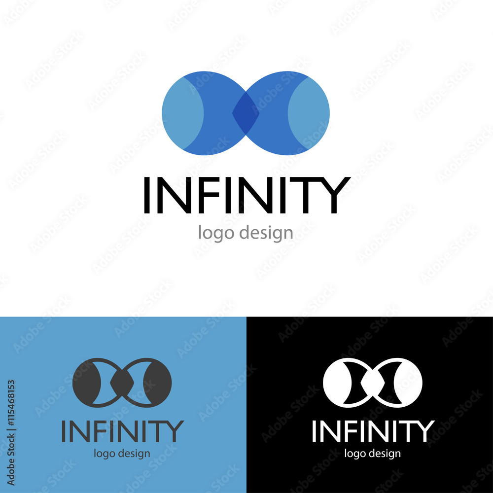 Logo design Infinity, vector EPS10 Stock Vector | Adobe Stock