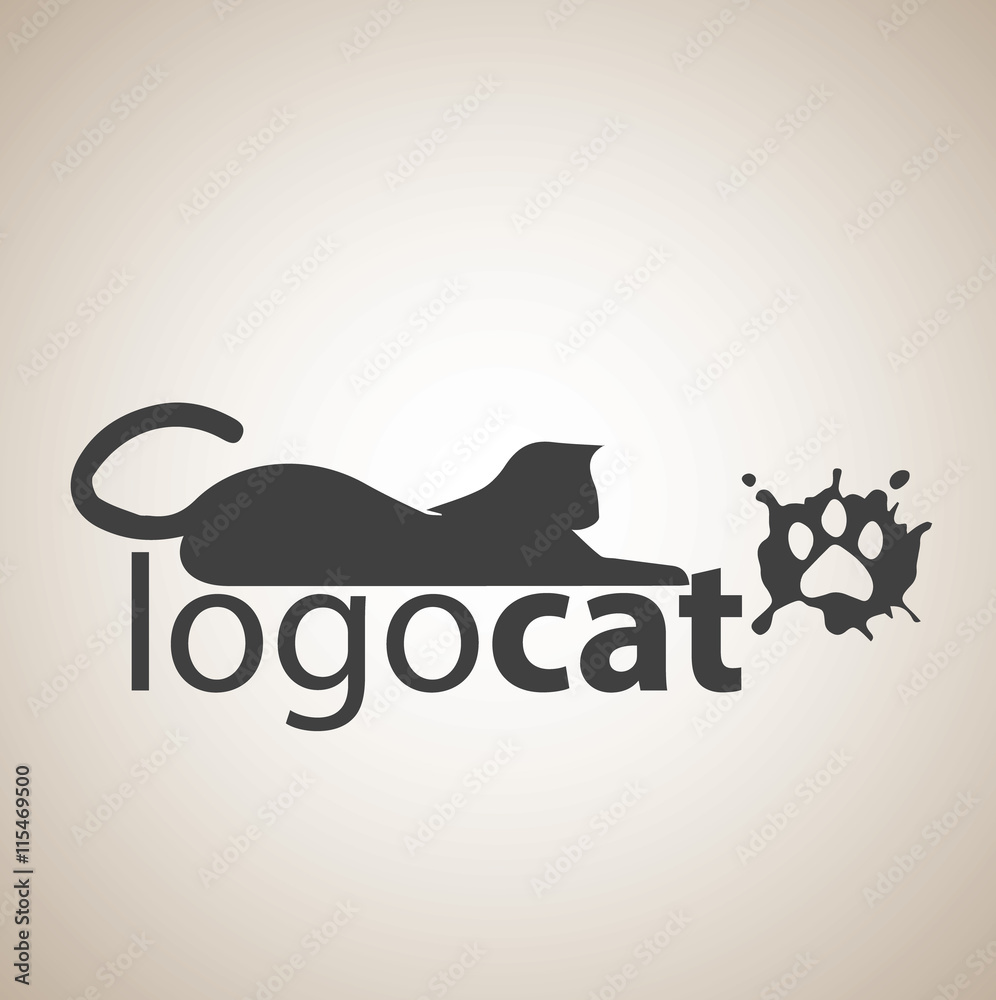 logo cat set Stock Vector | Adobe Stock