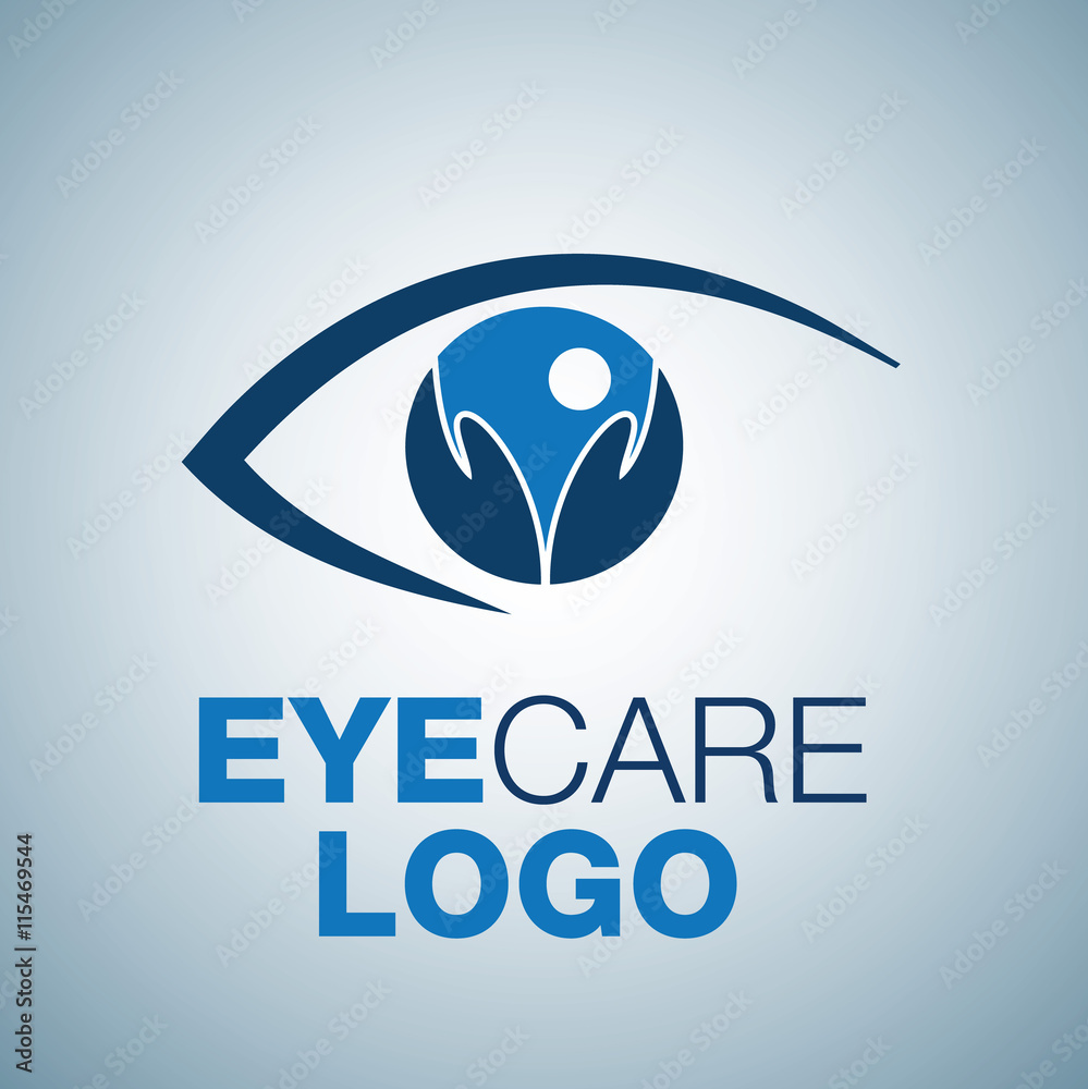 eye care logo Stock Vector | Adobe Stock