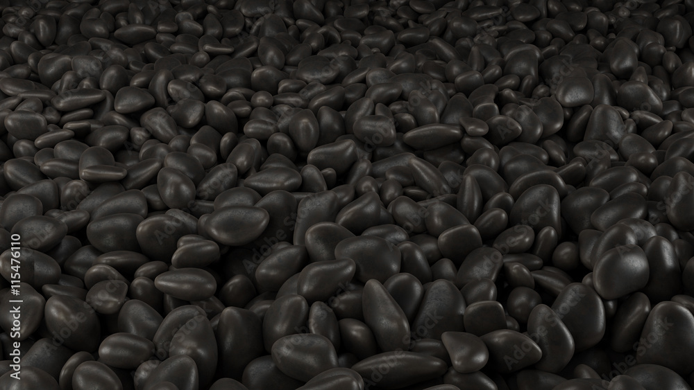 pebble stone background. 3d rendering Stock Illustration | Adobe Stock