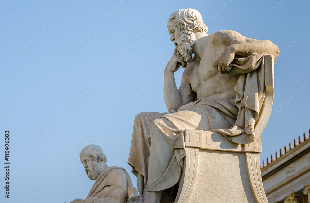 The Great Greek Scientists Socrates and Plato Stock Photo | Adobe Stock