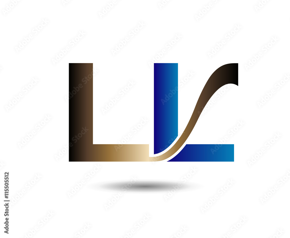 Letter L and L logo Stock Vector | Adobe Stock