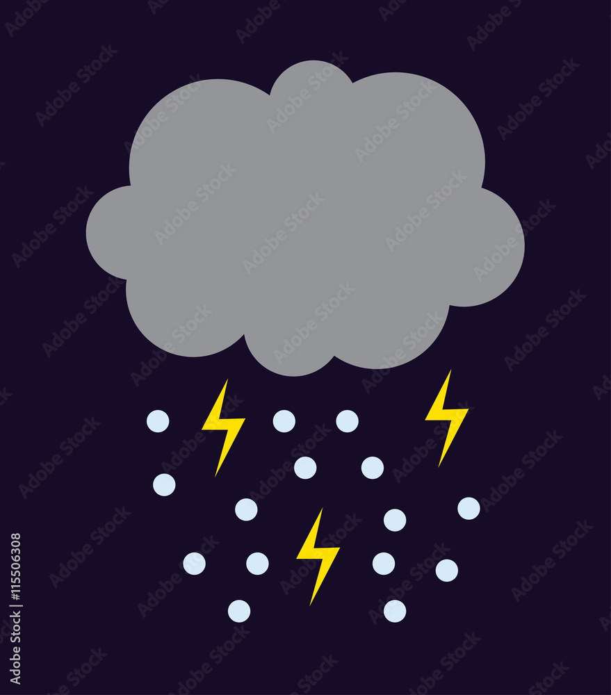 Vector Storm Cloud