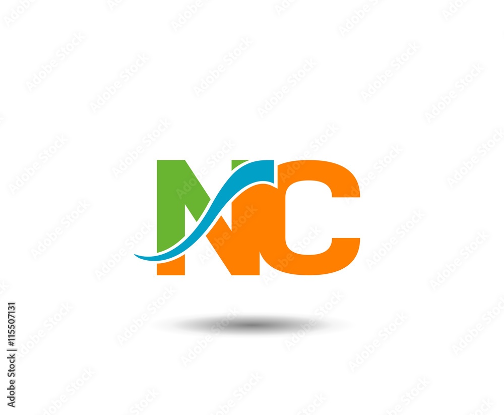 NC logo Stock Vector | Adobe Stock