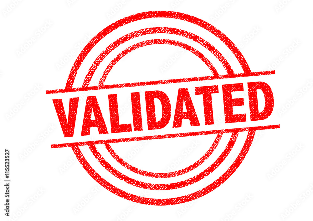 VALIDATED Rubber Stamp Stock Illustration | Adobe Stock