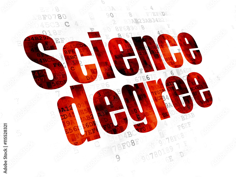Science concept: Science Degree on Digital background Stock ...