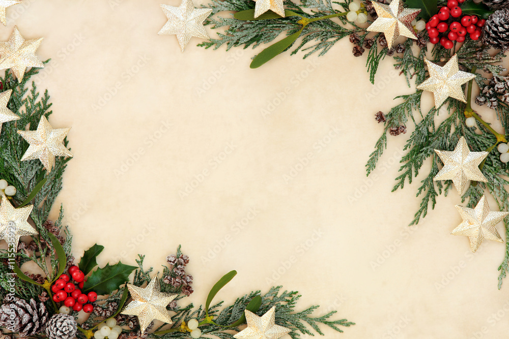Abstract Christmas Border Stock Photo | Adobe Stock