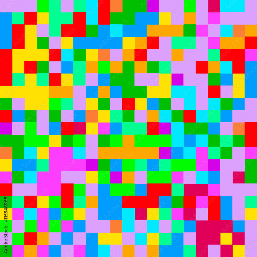 Pixel art. Abstract colorful pixel background, vector illustrati Stock ...