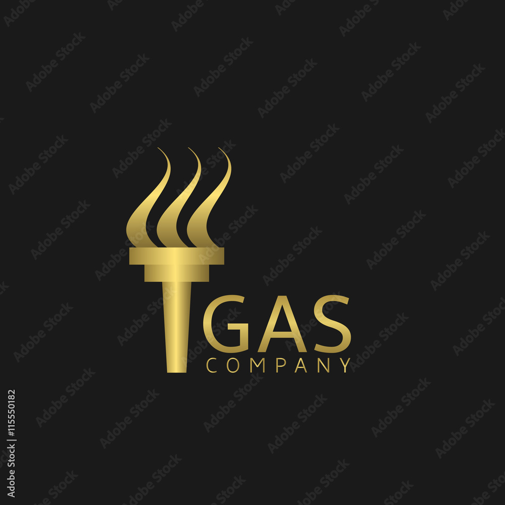 Gas Company logo Stock-Vektorgrafik | Adobe Stock