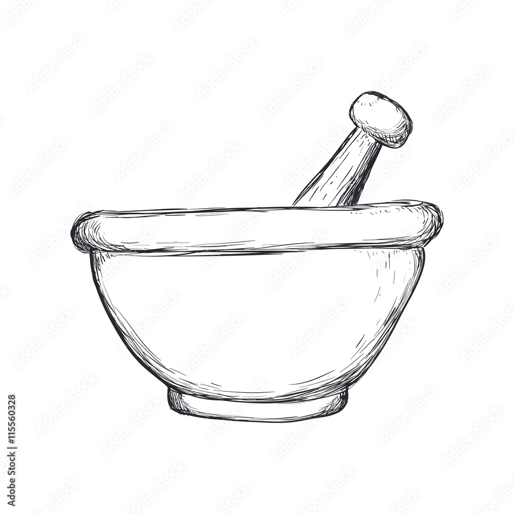 Medical and Health care concept represented by bowl con. Isolated and ...