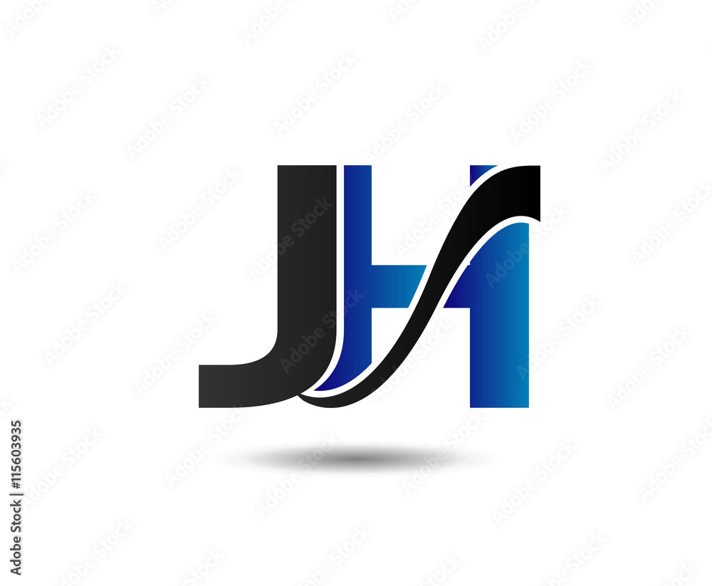 letter JH logo vector Stock Vector | Adobe Stock