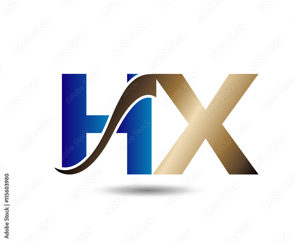 H and X logo vector, hx sign Stock Vector | Adobe Stock