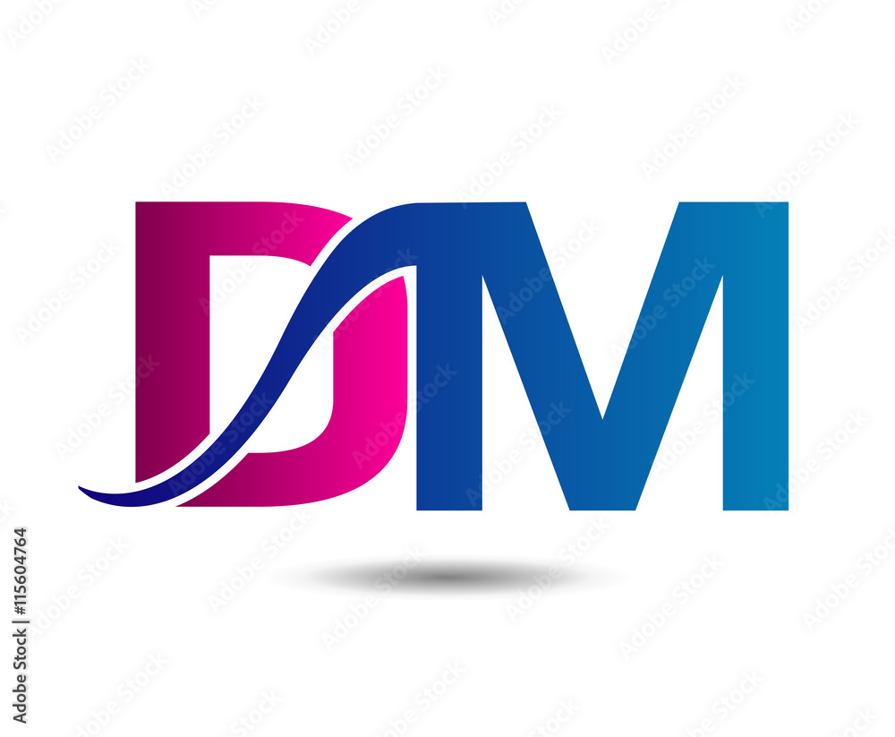 Letter DM logo vector Stock Vector | Adobe Stock
