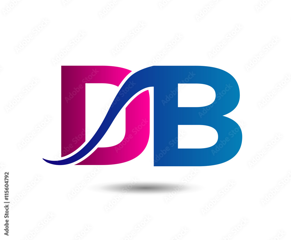 Elegant alphabet D and B, db letter logo. Vector illustration Stock ...