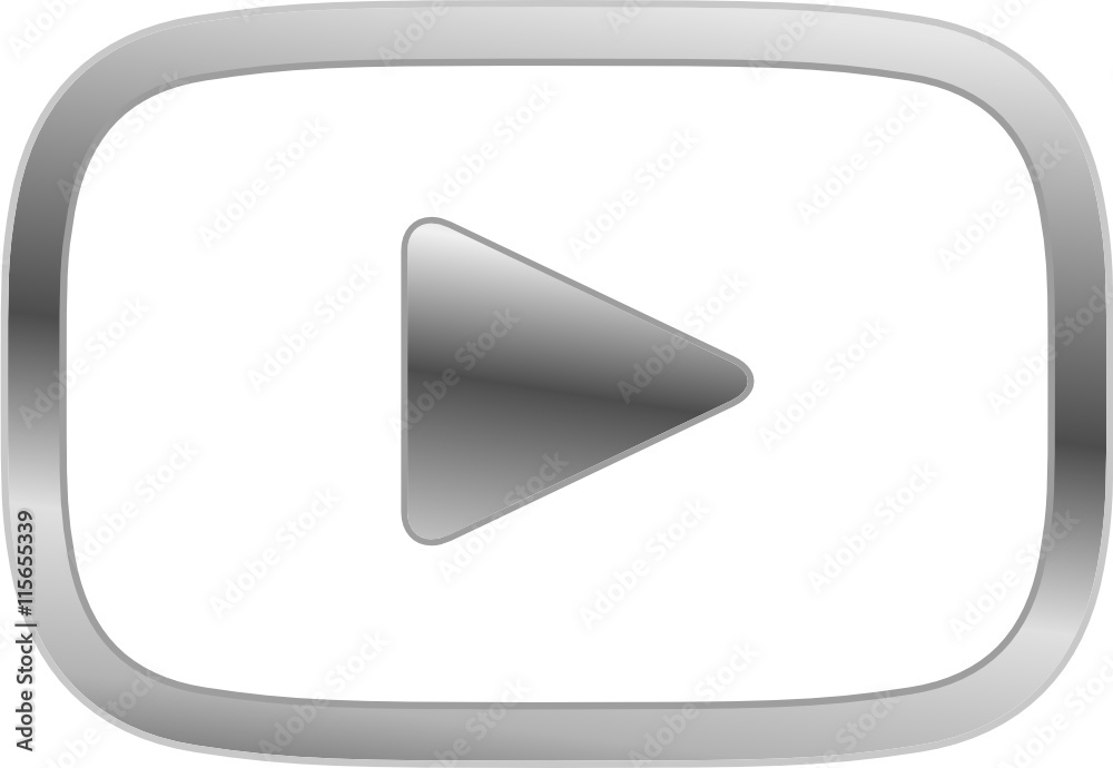 Video Player Button Stock Vector | Adobe Stock