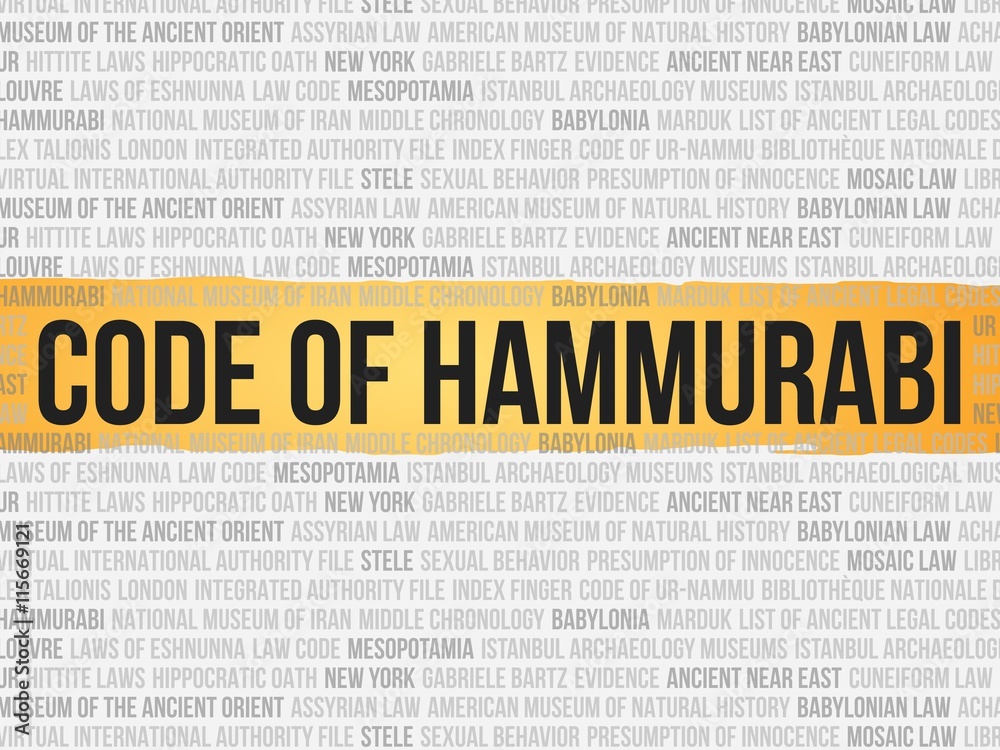 Code of Hammurabi Stock Illustration | Adobe Stock