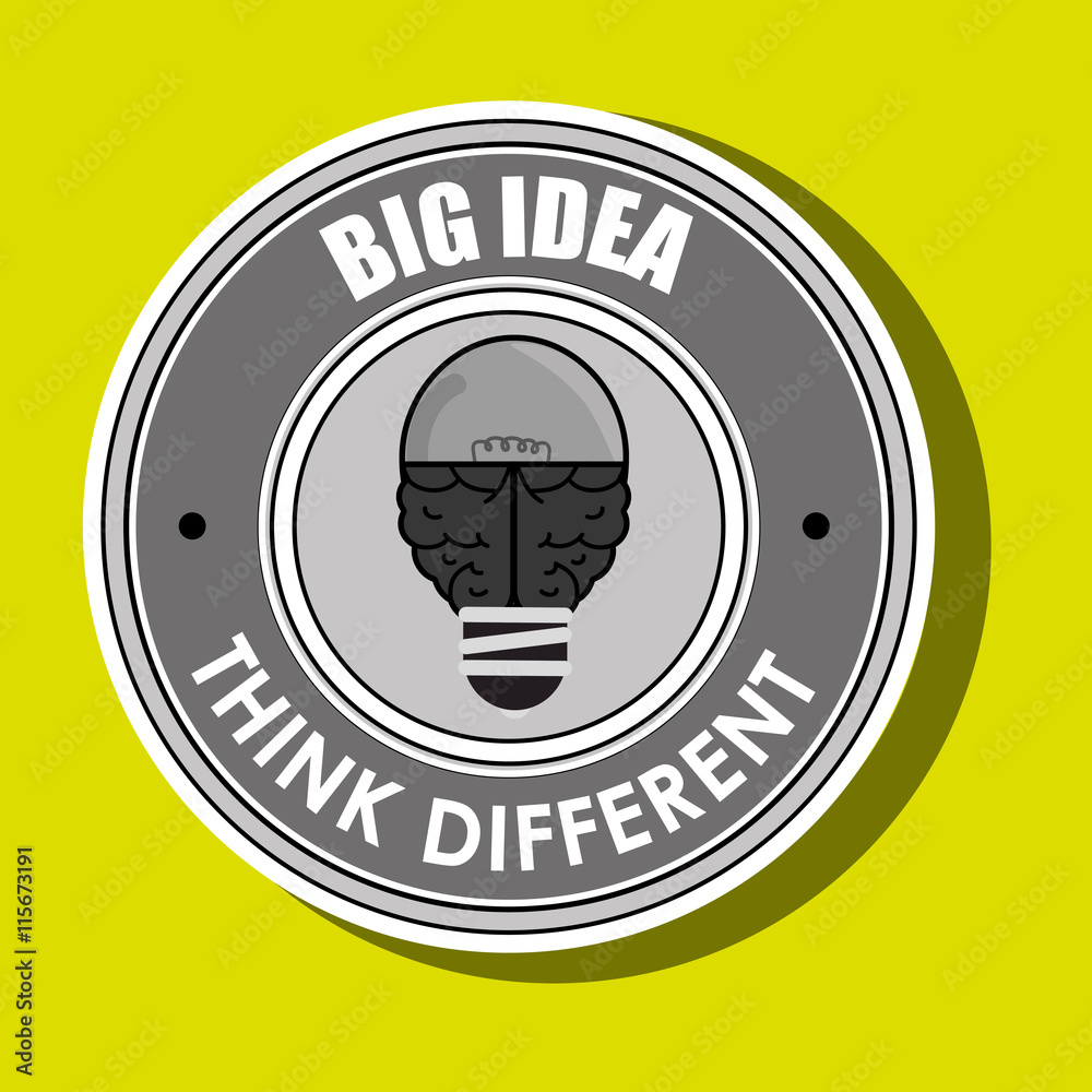 think different isolated icon design, vector illustration graphic Stock ...