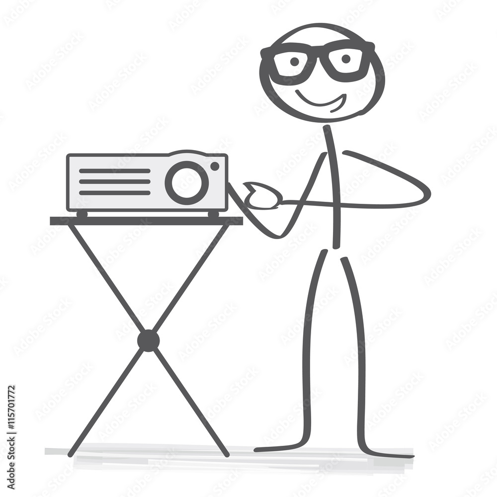 Beamer Präsentation Stock Vector | Adobe Stock